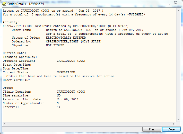 Requesting Return or Follow Up Appointments