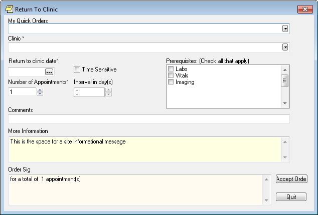 Requesting Return or Follow Up Appointments